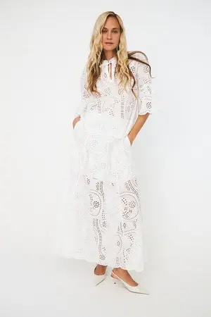 CRAS Briza Broderie Anglaise Maxi Skirt