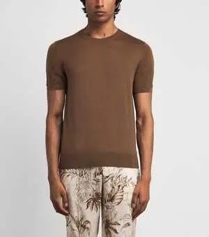 Isaia Silk-cashmere T-shirt