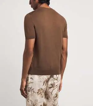 Isaia Silk-cashmere T-shirt
