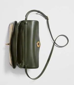 Bottega Veneta Raffia Knot Lock Shoulder Bag