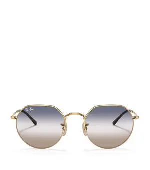 Ray-ban Metal Jack Round Sunglasses - Gold