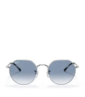 Ray-ban Metal Jack Round Sunglasses - Silver