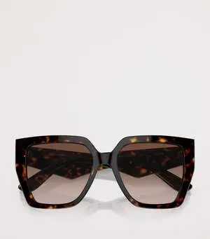 Dolce & Gabbana Tortoiseshell Oversized Square Sunglasses