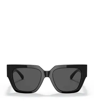 Versace Square Frame Sunglasses - Black