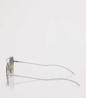 Oliver Spencer Titanium Tk-15 Square Sunglasses