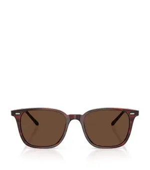Oliver Spencer Laedin Square Sunglasses - Brown