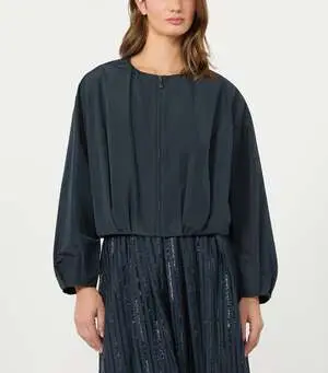 Max Mara Gathered Cropped Jacket