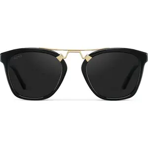 WMP EYEWEAR Demi51mm Oversized Square Polarized Sunglasses - Black