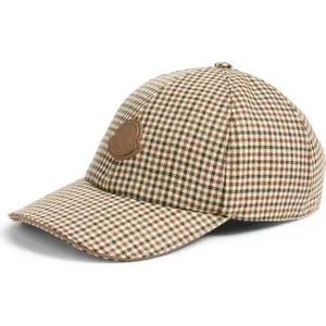 Moncler Check Wool Baseball Cap - Micro Check