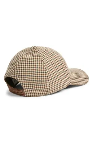 Moncler Check Wool Baseball Cap