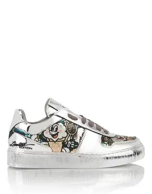 Philipp Plein Mirror Leather Sneakers 3d Ice Cream