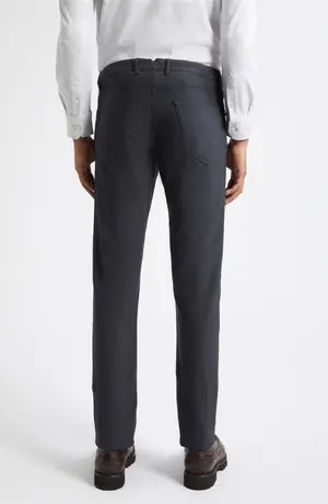 Eleventy Stretch Cotton Blend Pants - 22nn Black