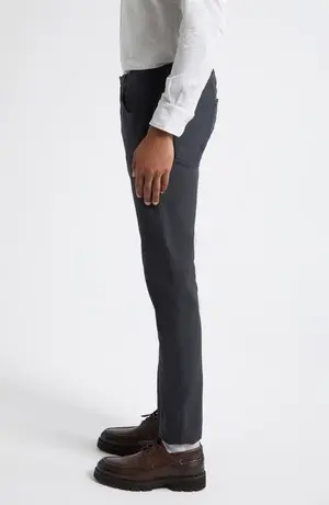 Eleventy Stretch Cotton Blend Pants - 22nn Black