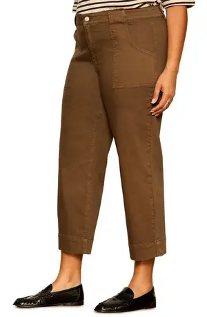 Sanctuary Insider Crop High Waist Cropped Straight Leg Jeans