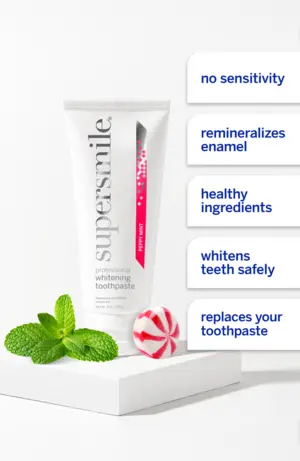 SUPERSMILE Peppy Mint Toothpaste With Accelerator & Crystal Collection Toothbrush
