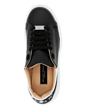 Philipp Plein Leather Lo-top Sneakers - Black