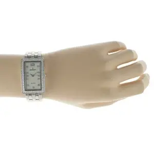 PEUGEOT Rectangular Crystal Bezel Bracelet Watch- 40x25mm