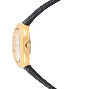 PEUGEOT Vintage Petite Oval Leather Strap Watch- 30x22mm