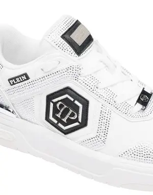 Philipp Plein Low-top Sneakers Sk8r Strass - White/white