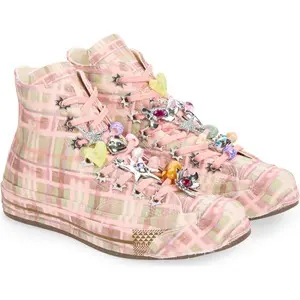 CONVERSE X COLLINA STRADA Chuck 70 Hi Sneaker - Mellow Rose/fir/spinach