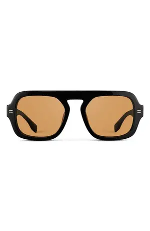 WMP EYEWEAR Naomi Oversized Aviator Sunglasses - Black