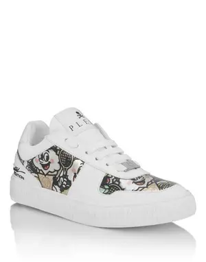 Philipp Plein Low-top Sneakers With 3d Ice Cream Graphic