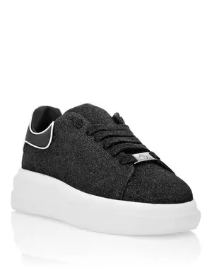 Philipp Plein Megastar Glitter Sneakers - Black
