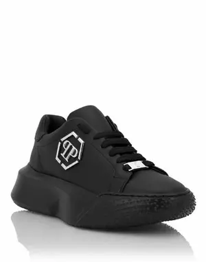 Philipp Plein Godzilla Runner Hexagon Performance Low Top Sneakers - Black/black