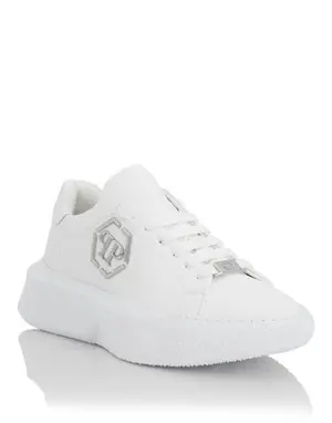 Philipp Plein Godzilla Runner Hexagon Performance Low Top Sneakers - White
