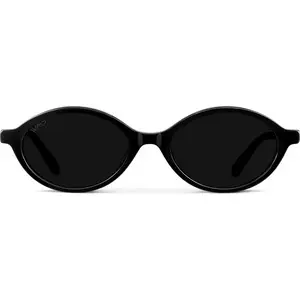 WMP EYEWEAR Selene49mm Classic Oval Sunglasses - Black