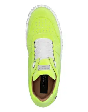 Philipp Plein Velvet Lo-top Sneakers - Yellowfluo