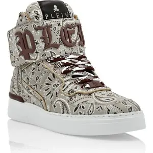 Philipp Plein Hi-top Sneakers Paisley - Beige