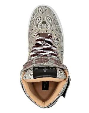 Philipp Plein Hi-top Sneakers Paisley - Beige