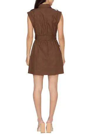 CIEBON Nala Cotton Sleeveless Shirtdress