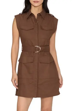 CIEBON Nala Cotton Sleeveless Shirtdress