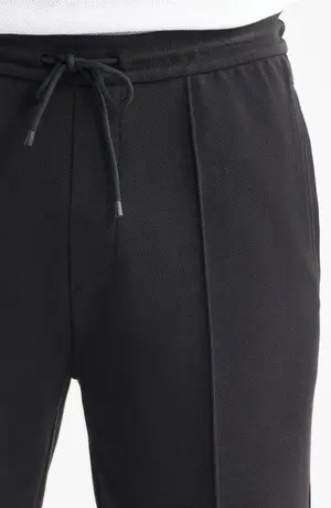 BOSS Pintuck Textured Shorts - Black
