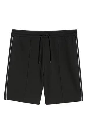 BOSS Pintuck Textured Shorts - Black
