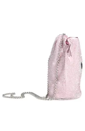 ANYA HINDMARCH Eyes Crystal Mesh Drawstring Pouch