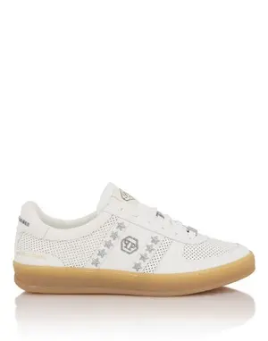 Philipp Plein Perforated Leather Sneakers Retro Rebel