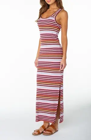 Roxy Balboa Stripe Rib Maxi Dress