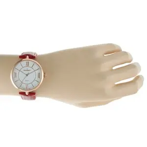 PEUGEOT Round T Bar Leather Strap Watch- 38mm