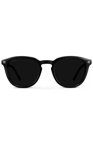 WMP EYEWEAR Walker Rounded Oval Tortoiseshell Sunglasses - Black