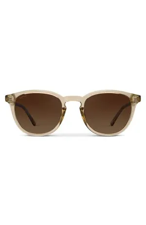 WMP EYEWEAR Walker50mm Rounded Oval Polarized Sunglasses - Sand Brown