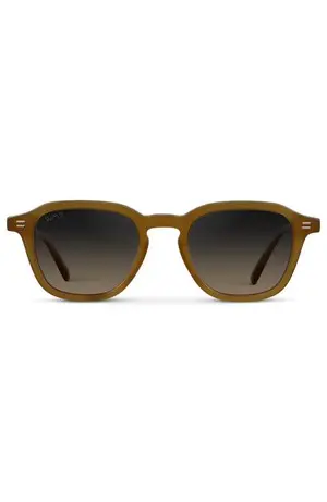 WMP EYEWEAR Silas48mm Square Polarized Sunglasses - Dune Brown