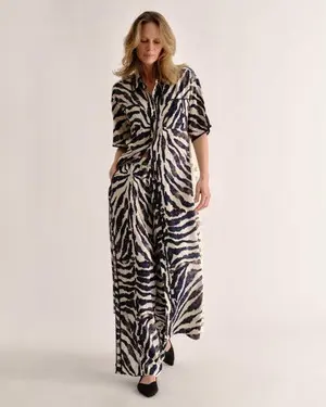 CARTOLINA Lucia Midi Linen Shirt Dress