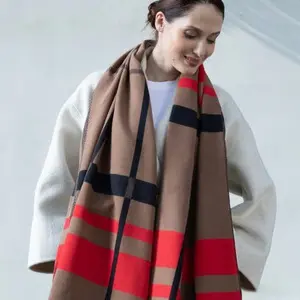 YOUZEY The Eleanor Scarf - Brown/red