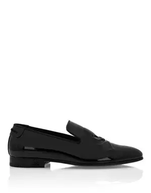 Philipp Plein Patent Leather Loafers Skull&amp;bones