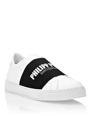 Philipp Plein Leather Lo-top Sneakers Tm - White