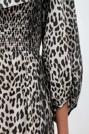 Rixo Gabriel Nina Leopard Mocha Regular