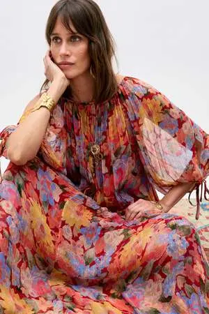 Rixo Hayden Chelsea Floral Red Regular